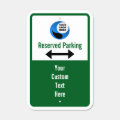 Custom Personalized Parking Signage Metal Sign | Zazzle