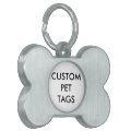 Custom Personalized Pet Dog Tag Blank Template | Zazzle