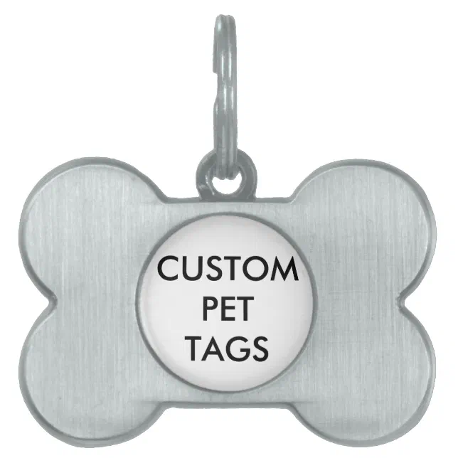 Custom Personalized Pet Dog Tag Blank Template | Zazzle