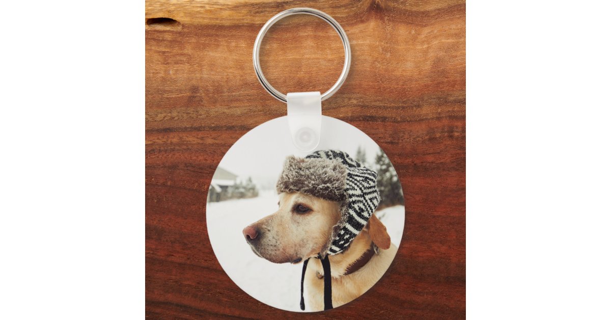 Custom Personalized Pet Photo Keychain | Zazzle