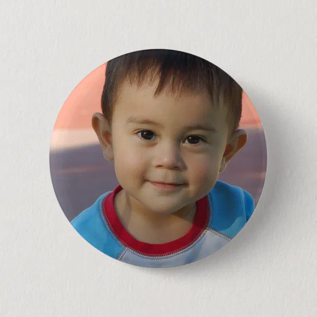Custom Personalized Photo Button | Zazzle