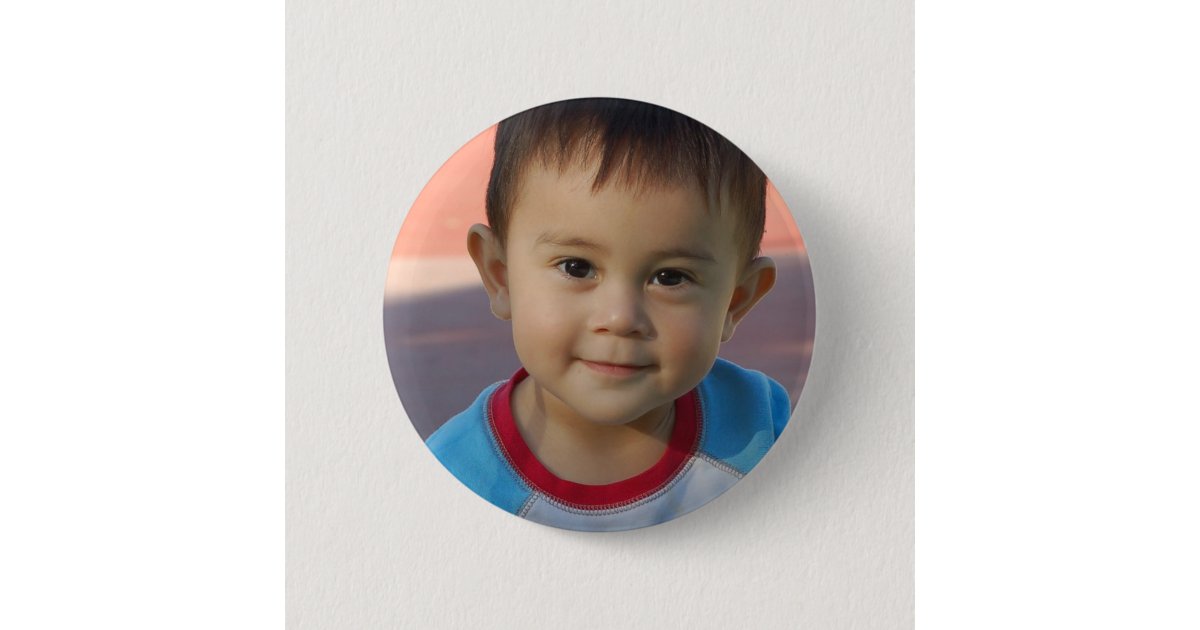 Custom Personalized Photo Button | Zazzle