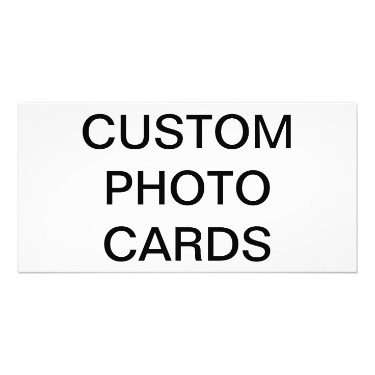 Custom Personalized Photo Card Blank Template | Zazzle