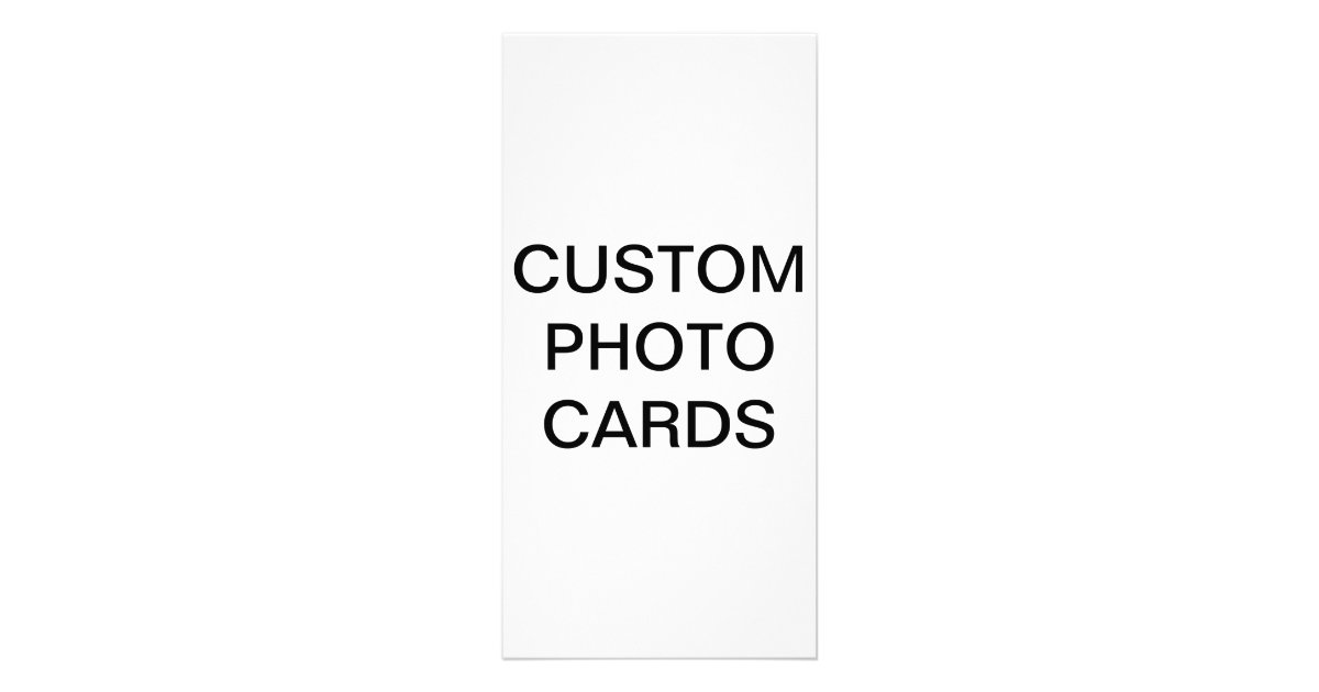 Custom Personalized Photo Card Blank Template | Zazzle