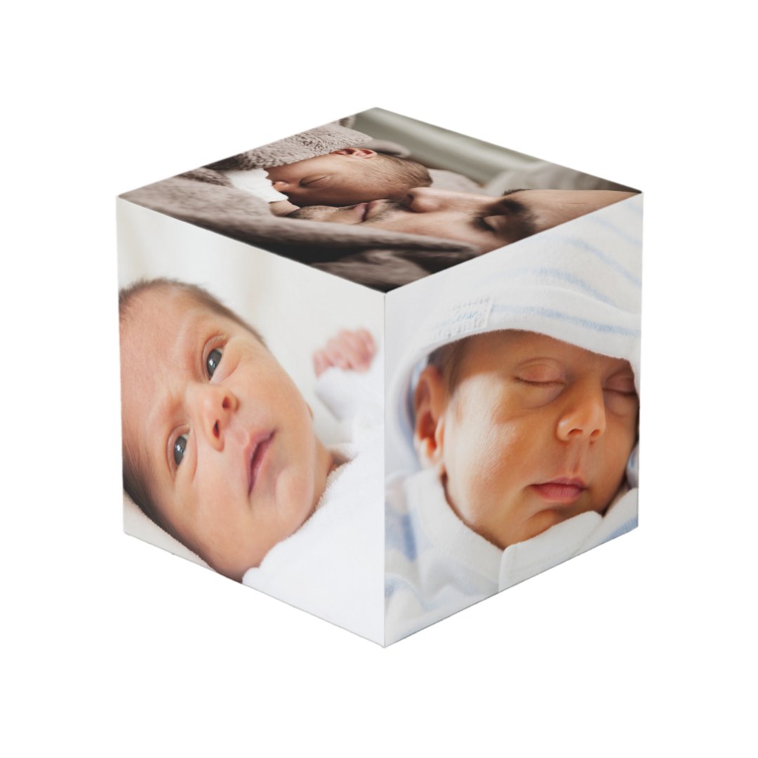 Custom Personalized Photo Cube | Zazzle