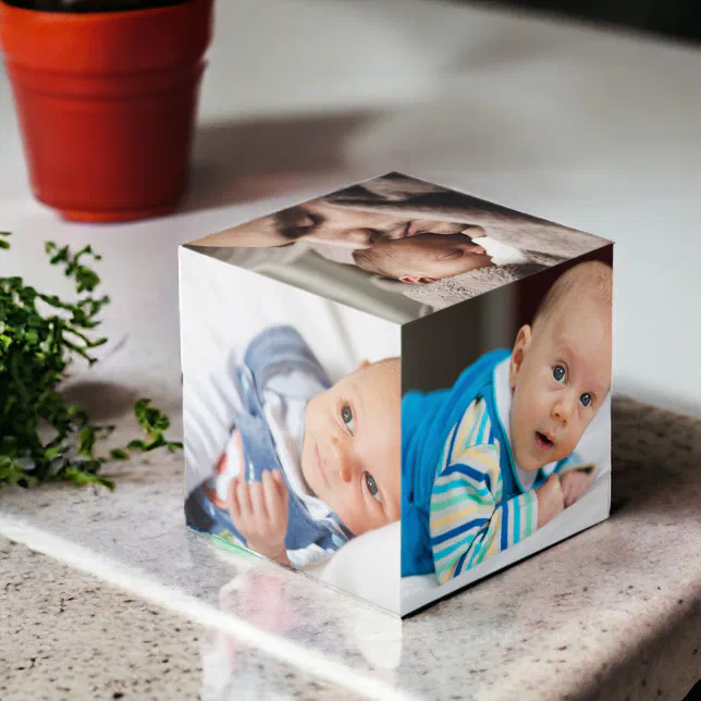 Custom Personalized Photo Cube | Zazzle