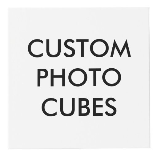Custom Personalized Photo Cube Blank Template | Zazzle