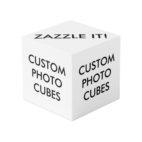 Custom Personalized Photo Cube Blank Template | Zazzle.com