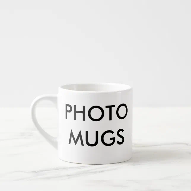 Custom Personalized Photo Espresso Cup Blank | Zazzle