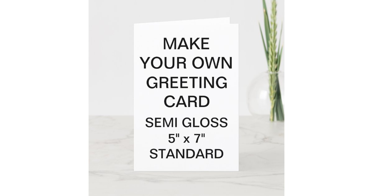 Custom Personalized Photo Glossy Greeting Card | Zazzle