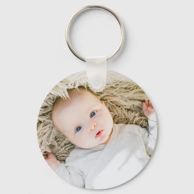 Custom Personalized Photo Image Keychain | Zazzle