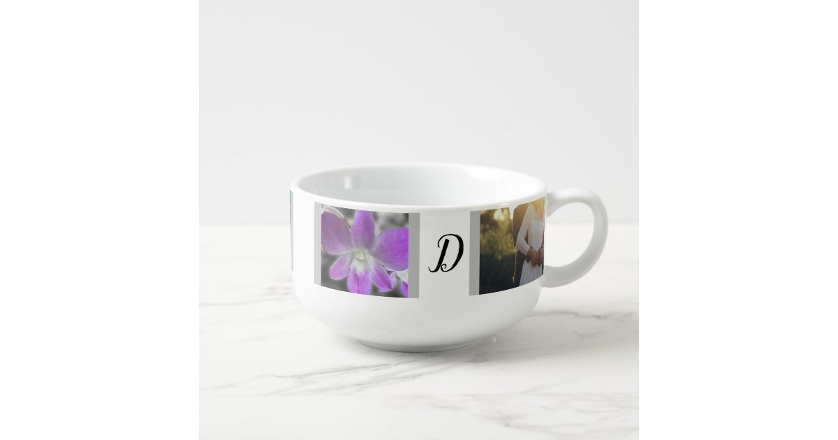 Custom Personalized Photo Soup Mug Gift | Zazzle
