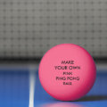 Custom Personalized PINK Ping Pong Ball | Zazzle