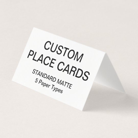 Custom Personalized Place Cards Blank Template | Zazzle.com