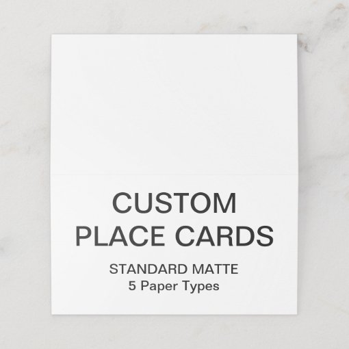 Custom Personalized Place Cards Blank Template | Zazzle
