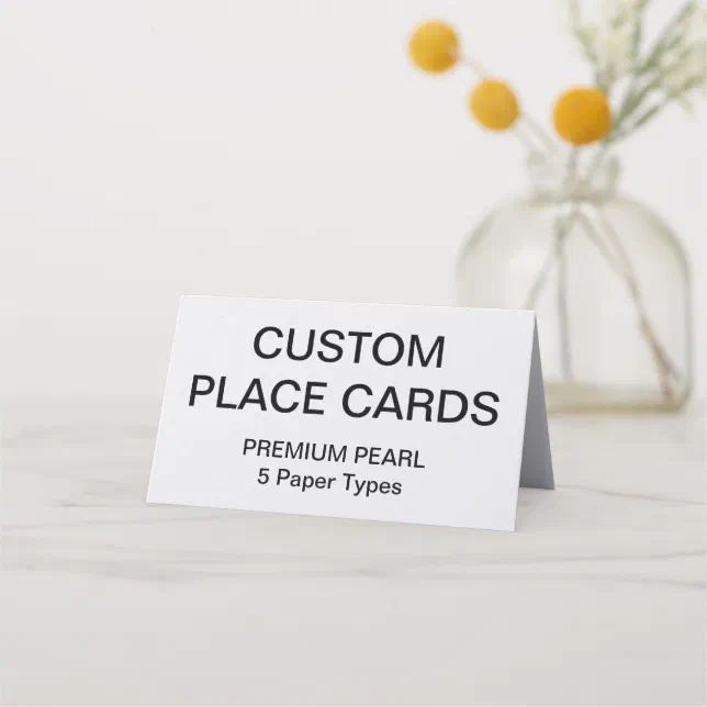 Custom Personalized Place Cards Blank Template | Zazzle