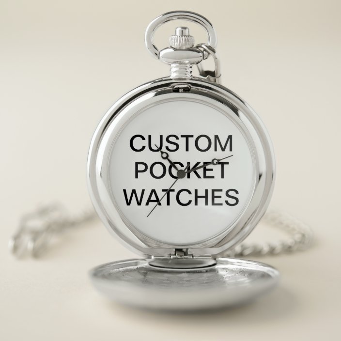 Custom Personalized Pocket Watch Blank Template | Zazzle.com