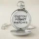 Custom Personalized Pocket Watch Blank Template | Zazzle