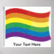 Custom Personalized Rainbow Flag Poster | Zazzle
