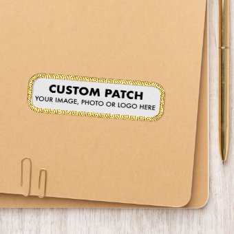 Custom Personalized RECTANGLE PATCH | Zazzle
