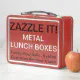 Custom Personalized RED Metal Lunch Box Template | Zazzle