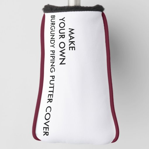 Custom Personalized Red Putter Golf Club Cover | Zazzle
