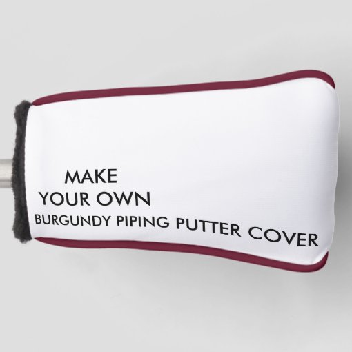 Custom Personalized Red Putter Golf Club Cover | Zazzle