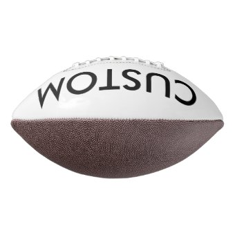 Custom Personalized Regulation Size Football | Zazzle