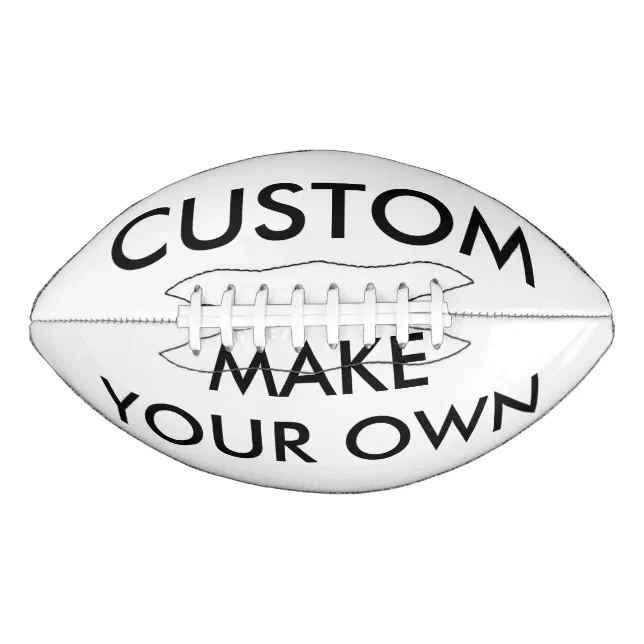 Custom Personalized Regulation Size Football | Zazzle