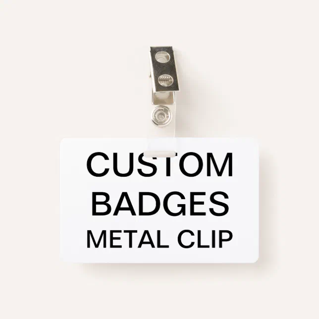 Custom Personalized RETRACTABLE CLIP BADGE | Zazzle