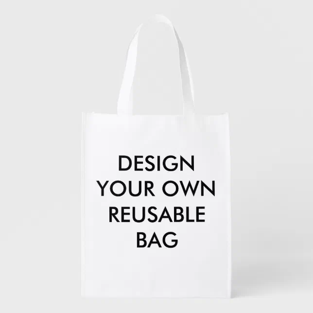Custom Personalized Reusable Bag 16" x 12" | Zazzle