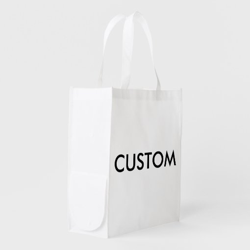 Custom Personalized Reusable Bag Blank Template | Zazzle