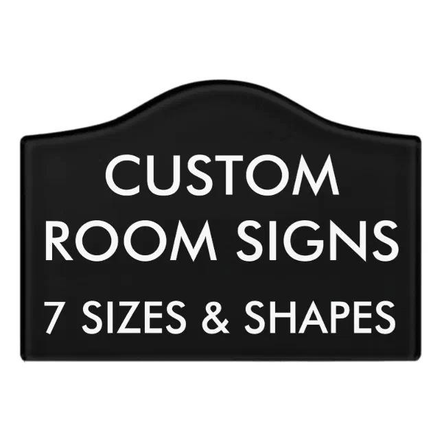 Custom Personalized Room Sign Blank Template | Zazzle