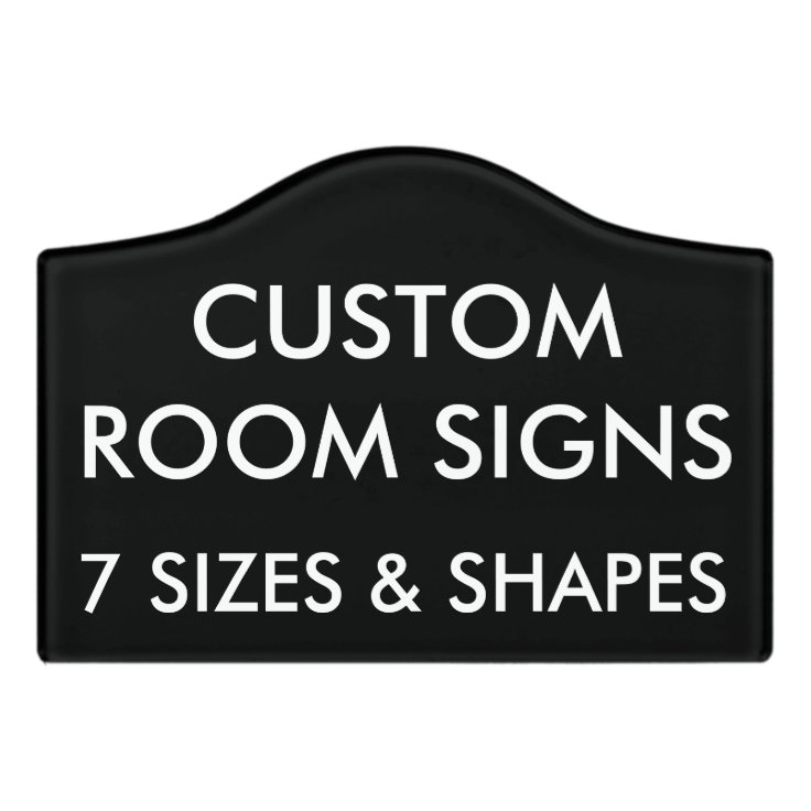 Custom Personalized Room Sign Blank Template | Zazzle