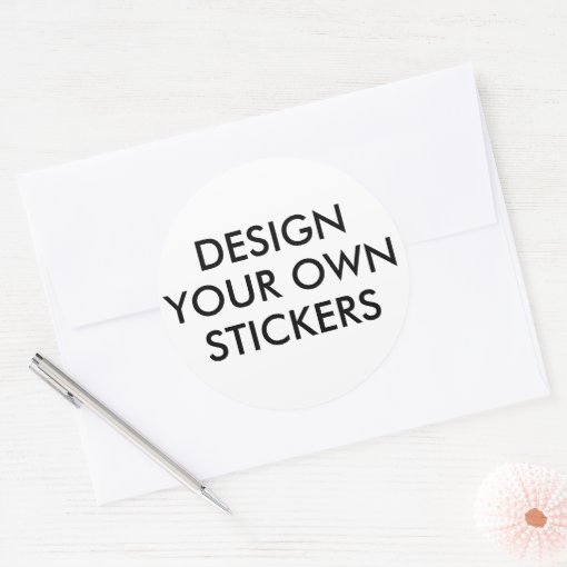 Custom Personalized Round Circular Circle Stickers | Zazzle
