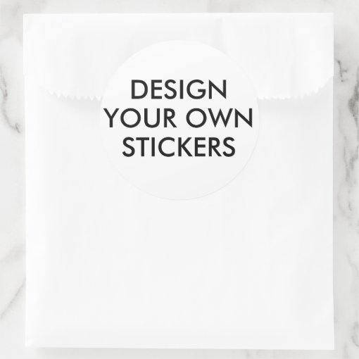 Custom Personalized Round Circular Circle Stickers | Zazzle