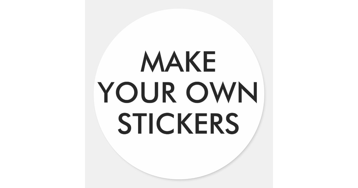 Custom Personalized Round Circular Circle Stickers | Zazzle