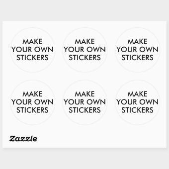 Custom Personalized Round Circular Circle Stickers | Zazzle