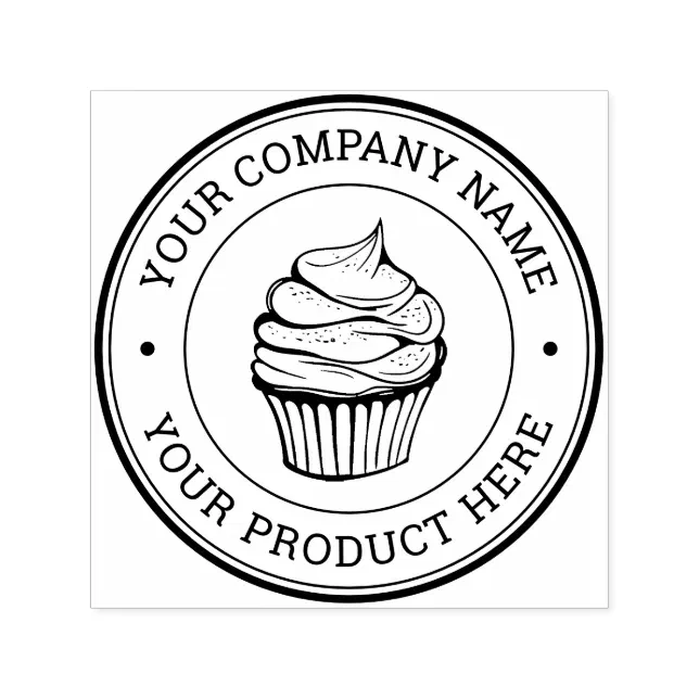 Custom Personalized Round Homemade Bakery Logo Self-inking Stamp | Zazzle