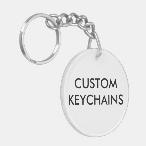 Custom Personalized Round Keychain Blank Template | Zazzle