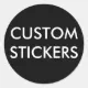 Custom Personalized Round Stickers Blank | Zazzle