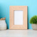 Custom Personalized Script Text Photo Engraved Frames | Zazzle