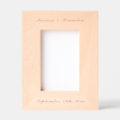 Custom Personalized Script Text Photo Engraved Frames | Zazzle