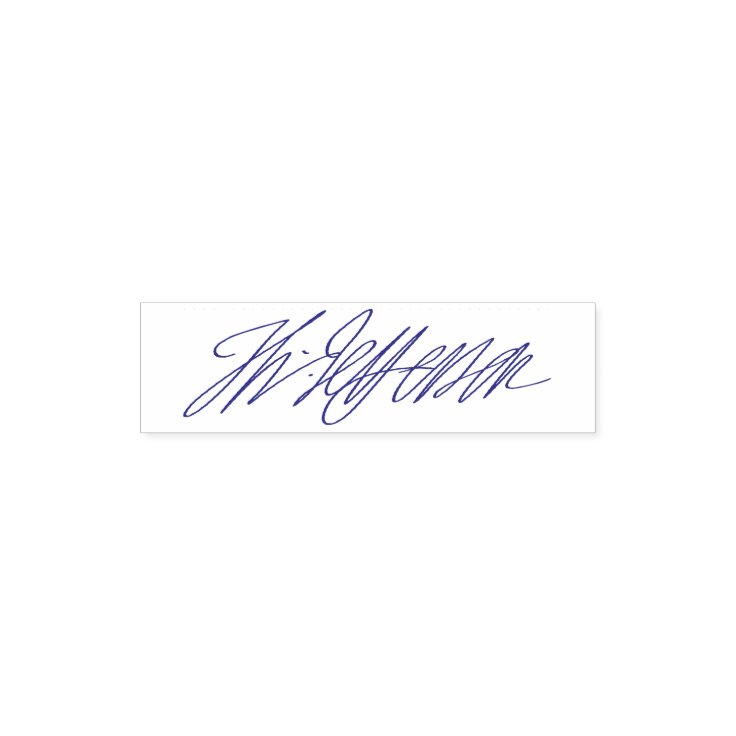 Custom Personalized Self Inking Signature Stamp | Zazzle