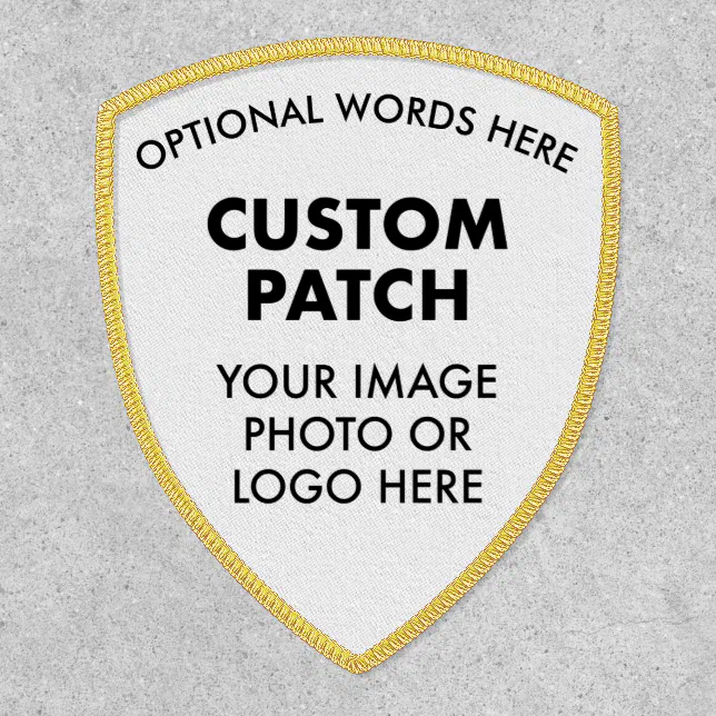 Custom Personalized SHIELD PATCH | Zazzle