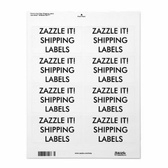 Custom Personalized Shipping Labels Blank Template | Zazzle