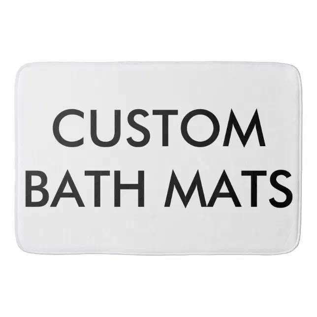Custom Personalized Shower Bath Mat Blank Template | Zazzle