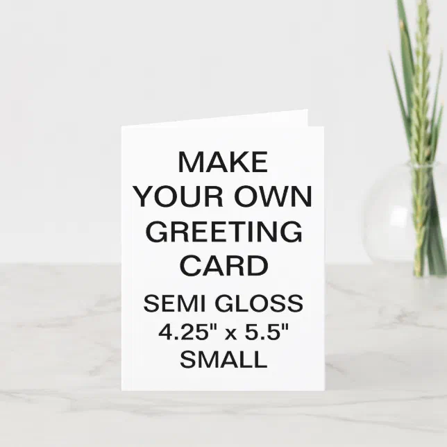 Custom Personalized Small Photo Greeting Card | Zazzle