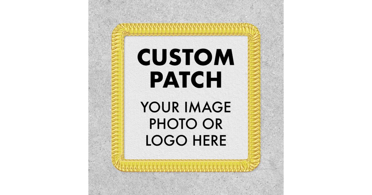 Custom Personalized SQUARE PATCH | Zazzle