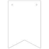 Custom Personalized Swallowtail Flag Bunting Blank | Zazzle